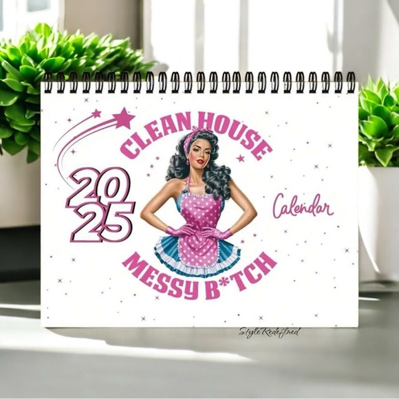 Office | 225 Clean House Messy Btch Calendar | Poshmark